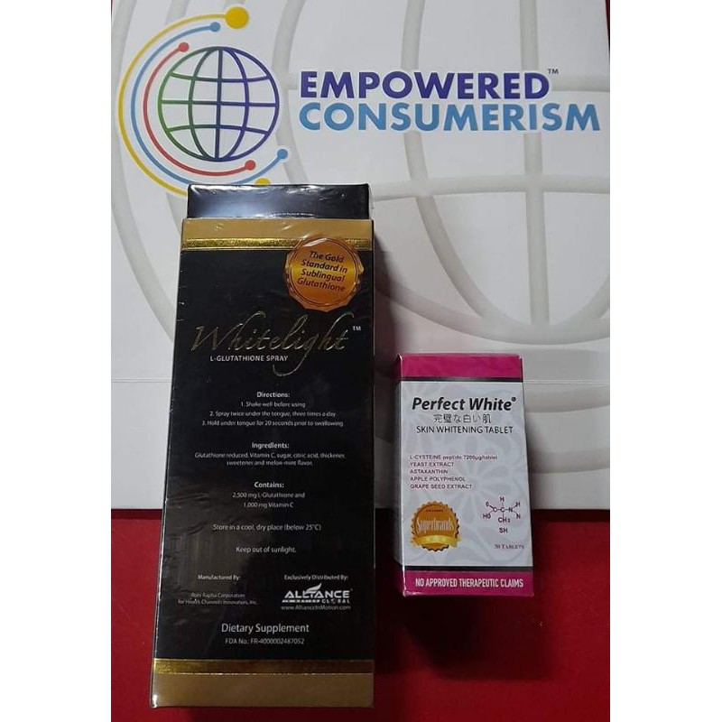 Whitelight L-Glutathione/Perfect white Skin Whitening tablets (EC ...