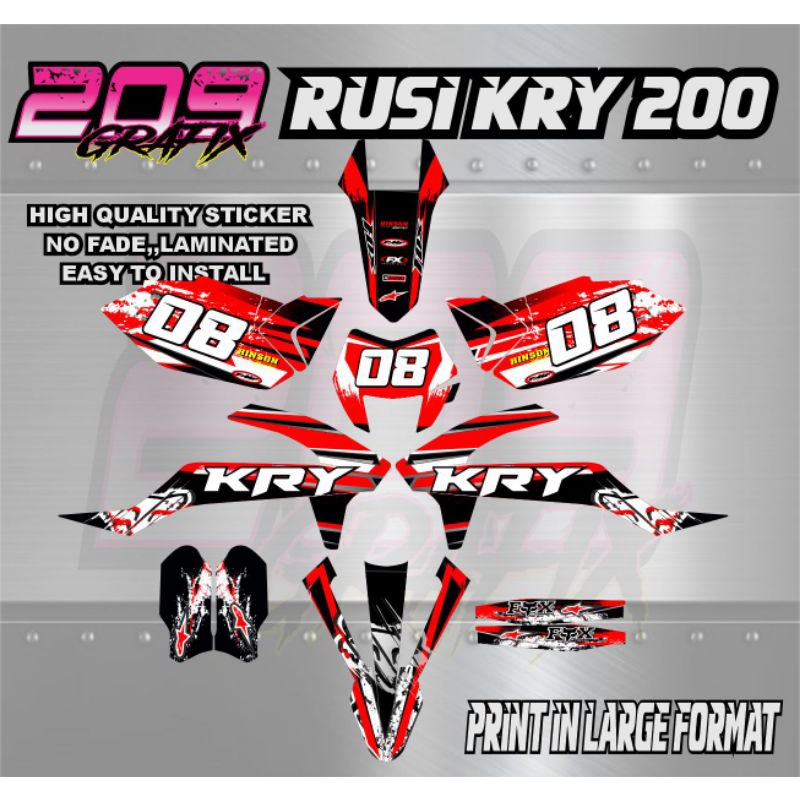 Rusi KRY 200, KRY 150 Full body decals | Shopee Philippines