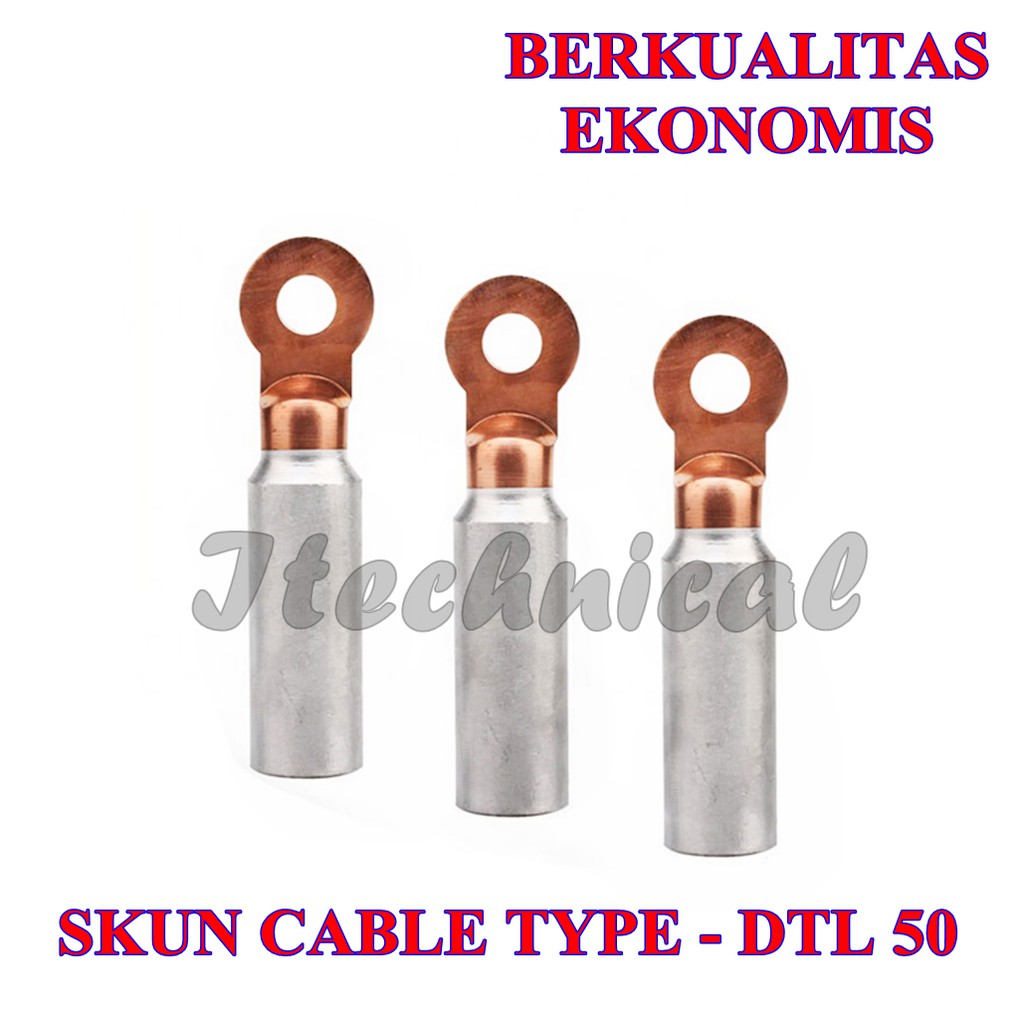 Cable SKUN BIMETAL ALCU DTL-2 50mm / CABLE LUG ALCU DTL 50mm | Shopee ...