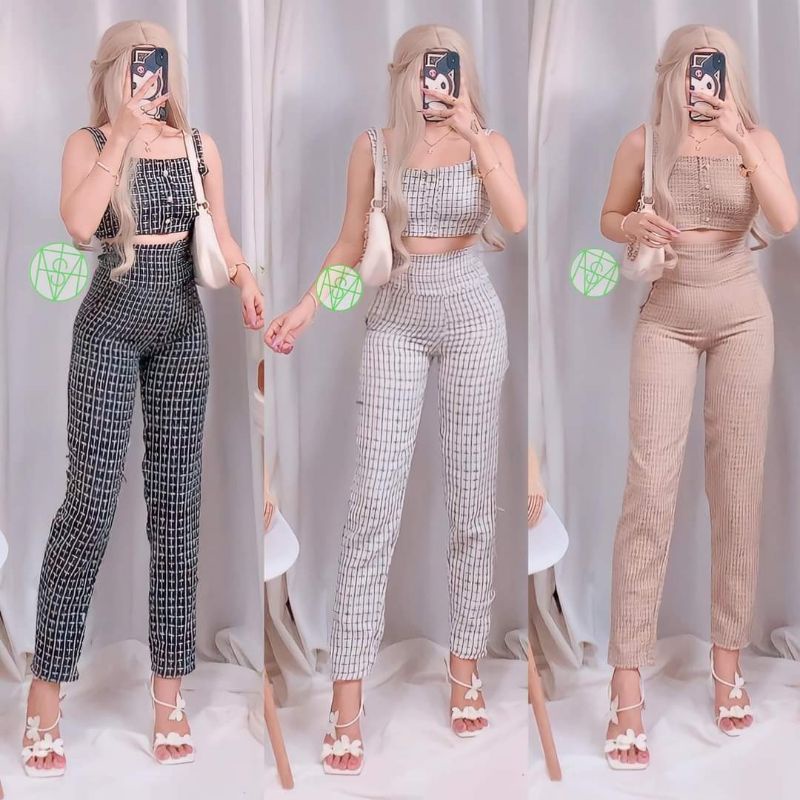 Tweed Terno Pants (tshncl) | Shopee Philippines
