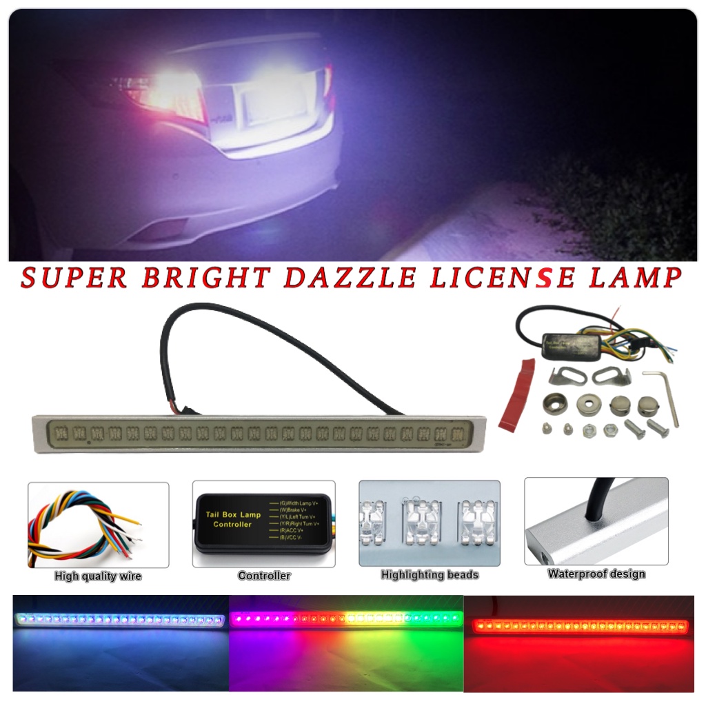 CPO 24 LED CAR REAR LED LICENSE PLATE LIGHTS BRAKE STOP LAMP (4286 ...