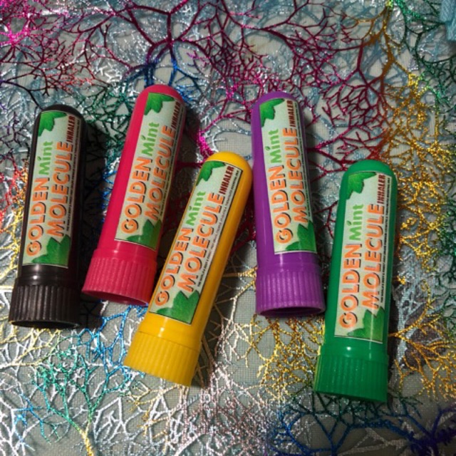 Golden Mint Molecule Inhaler with free oil pouch | Shopee Philippines