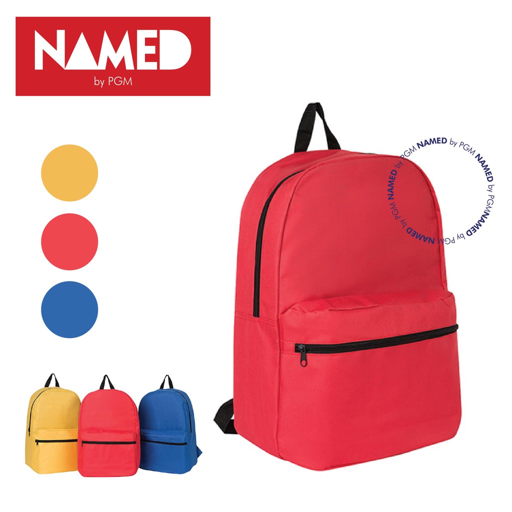Customisable Colourful Backpack School Bag Bright Basic Back Pack ...