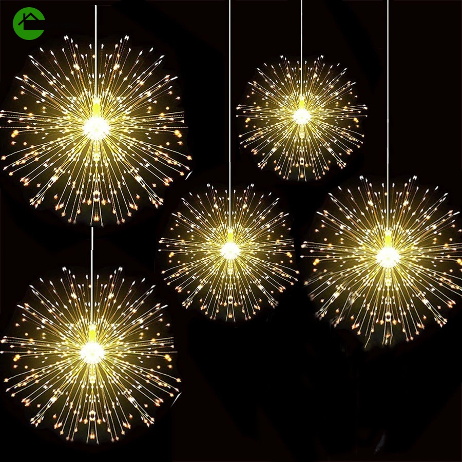 27CM Fireworks Hanging LED String Lights / Battery Powered Waterproof ...