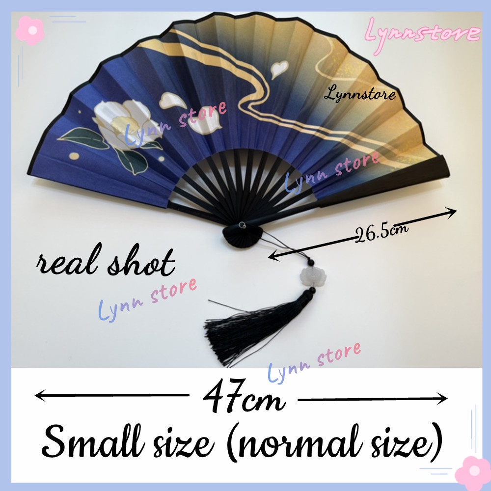 Game Genshin Impact Kamisato Ayaka Cosplay Fan Costume Prop Folding Fan ...