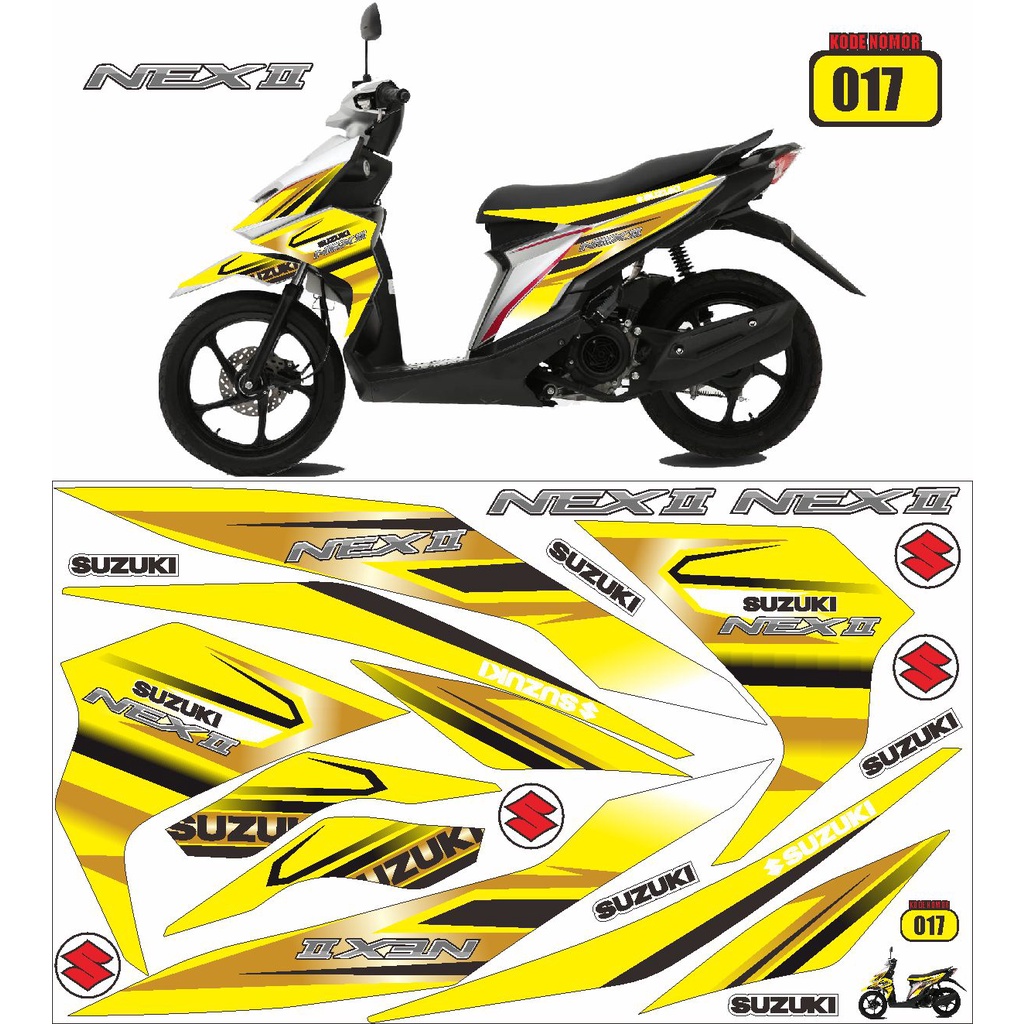 Suzuki NEX II MOTORCYCLE STICKER | Shopee Philippines
