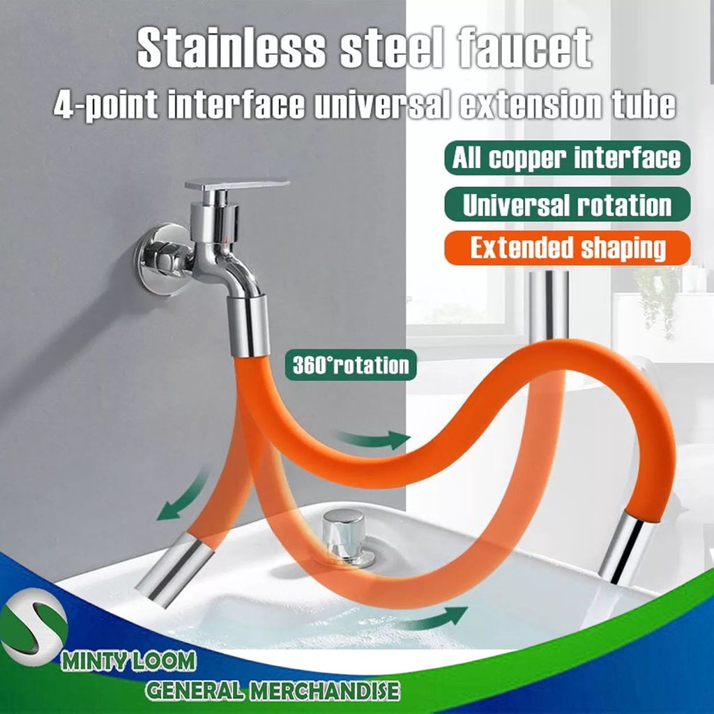 Faucet extension extender Universal 360 degree rotating silicone ...