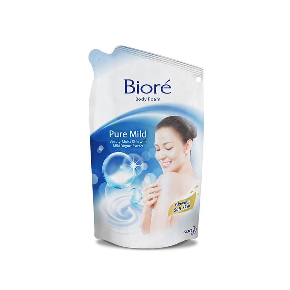 Biore Body Foam Pure Mild Pouch 450 ml | Shopee Philippines