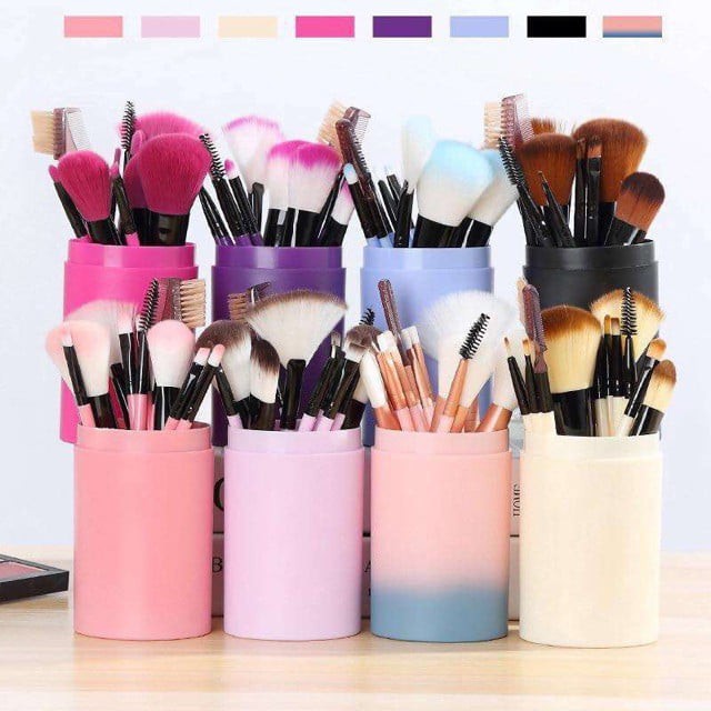 Makeup Brush Set With Case (12pcs) | Shopee Philippines