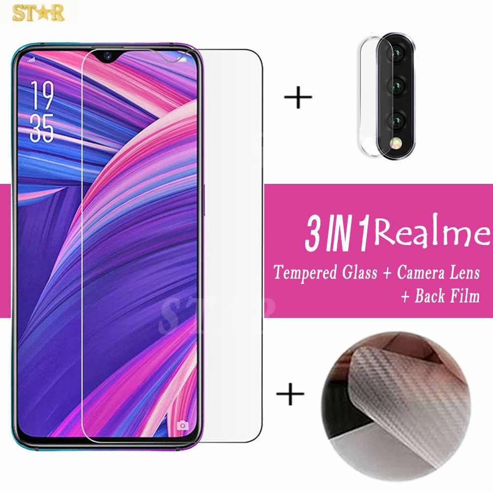 3 IN 1 Screen Protector For Realme 7i 7 Pro Real me C11 C15 C12 C3 6i ...