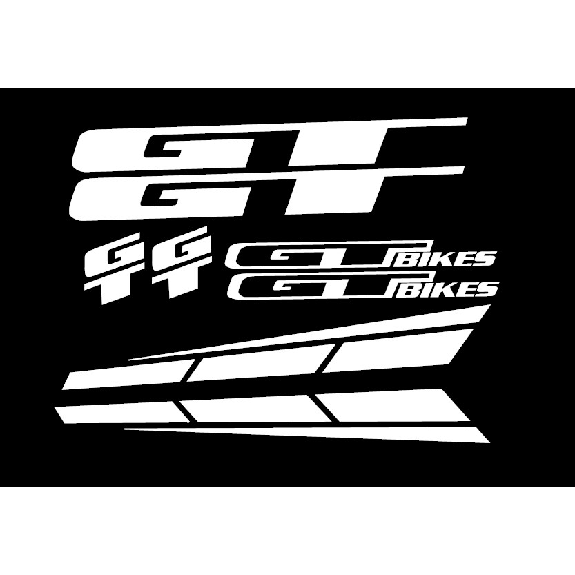GT sticker for BIKES with 3years warranty LxH 13"x9" *fade proof *water ...