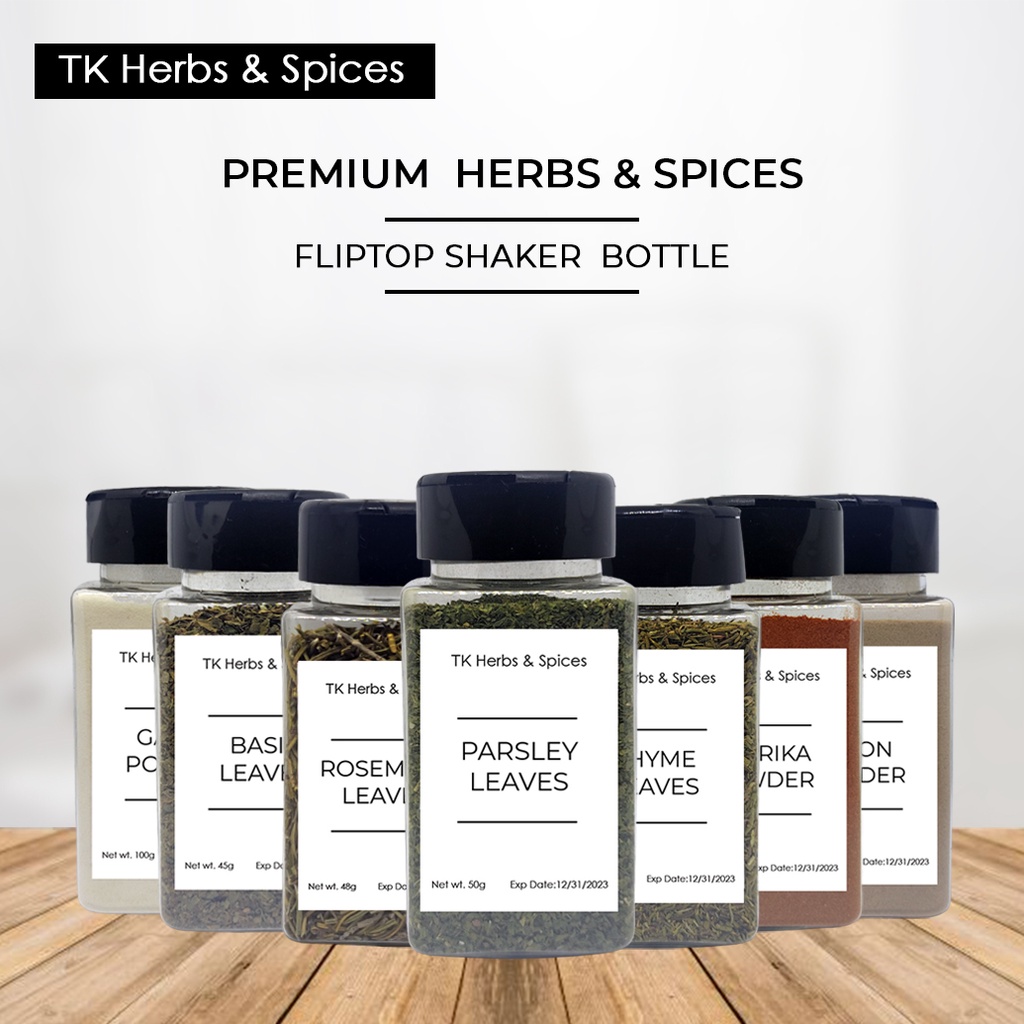 Herbs & Spices in FLIPTOP BOTTLES | Shopee Philippines