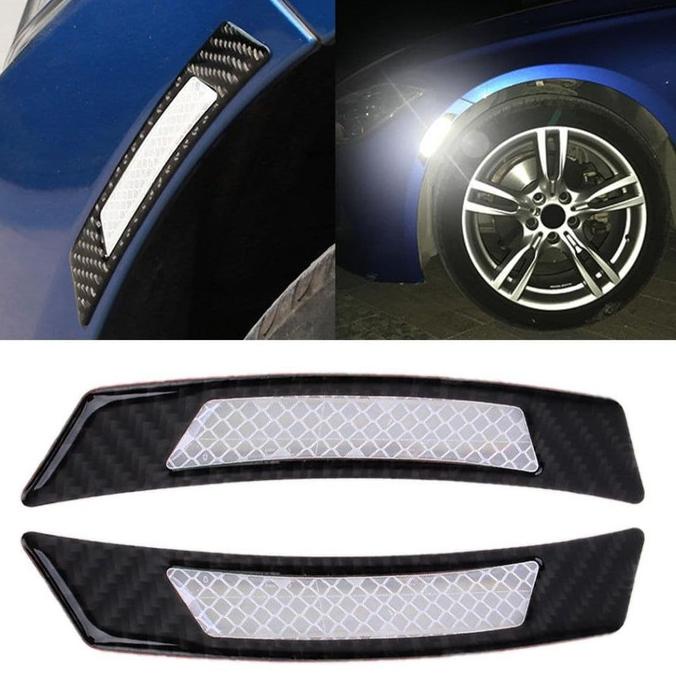 3d Carbon Reflective Sticker (2pcs) Wheel Fender|Car Reflective ...