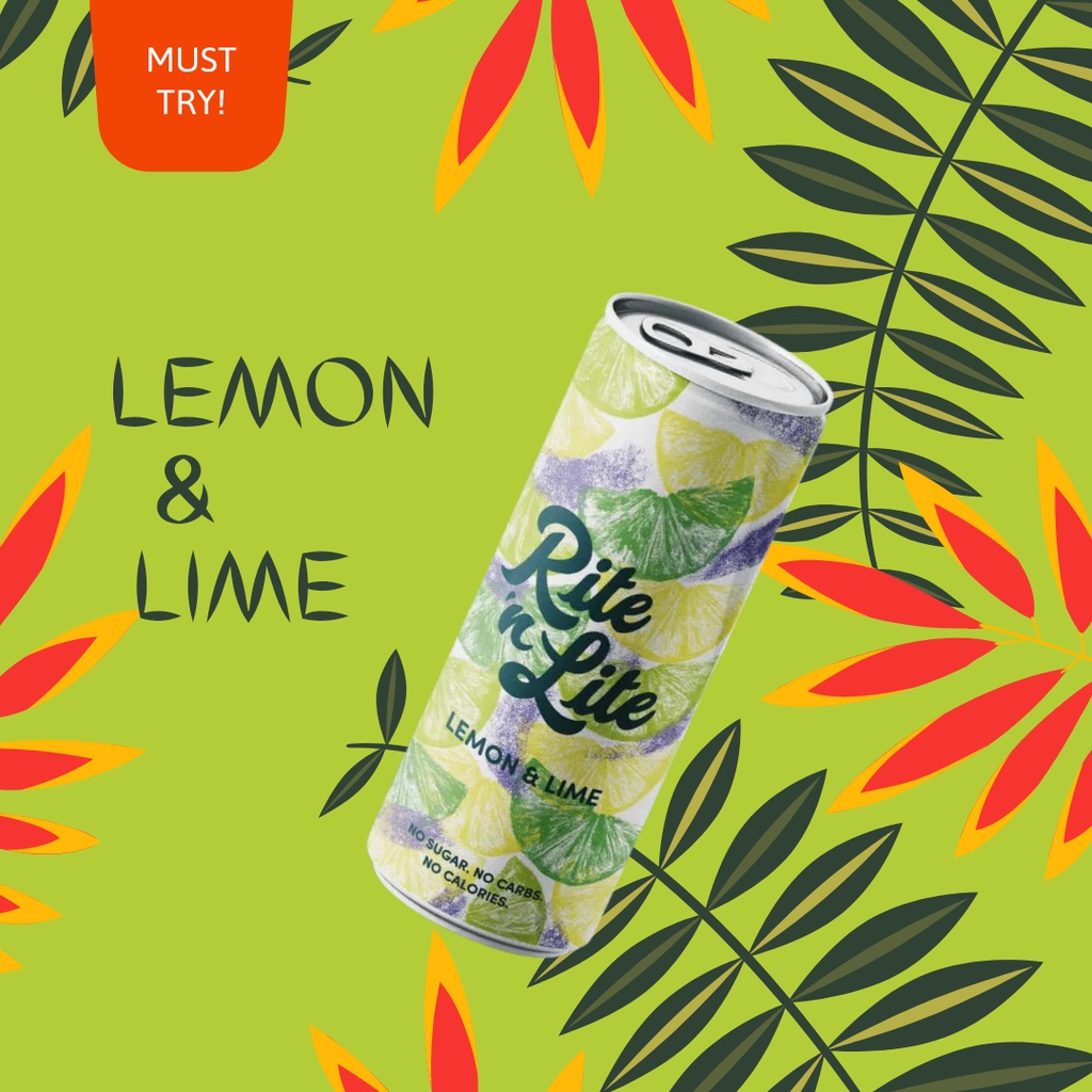 RITE N' LITE LEMON+LIME (250ml) SOLD BY CASE | Shopee Philippines