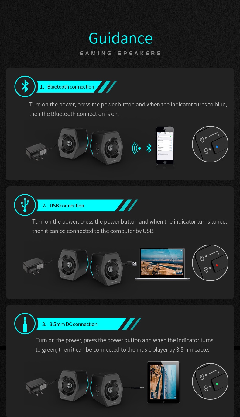 Edifier G2000 - 2.0 Gaming Speakers with USB soundcard LED & Powerful Bass/ Edifier G2000 PRO ...