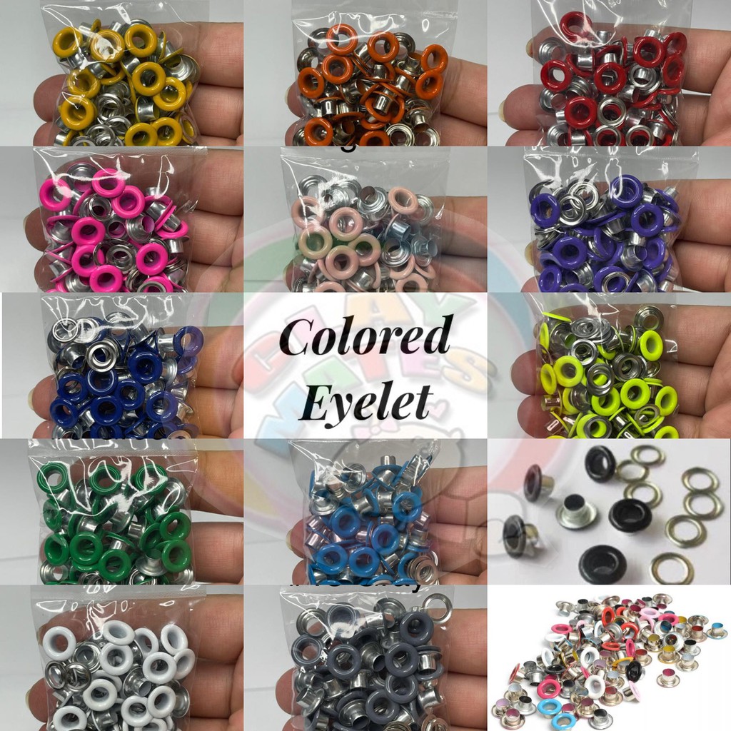 5mm Eyelet with washer (50pairs/pack) | Shopee Philippines