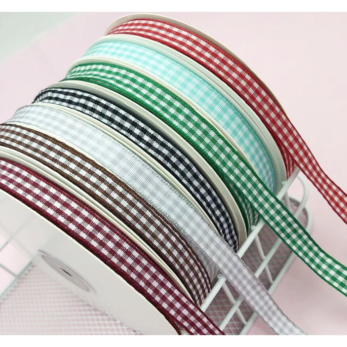 5 Yards | High Quality Checkered Ribbon Ribbon Decoration Gift Lace ...