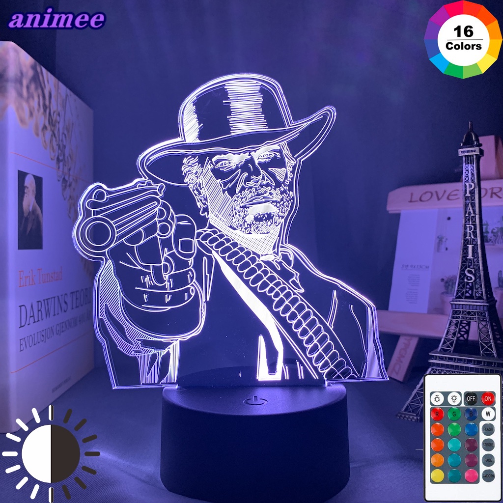 Game Red Dead Redemption 2 Gift Acrylic 3d Lamp for Game Room Decor ...