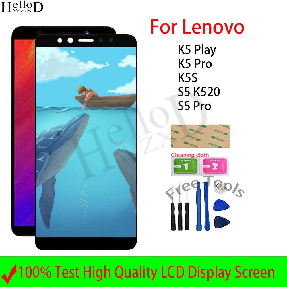 For Lenovo K5S K5 Pro K5 Play S5 Pro S5 K520 LCD Display With Touch ...