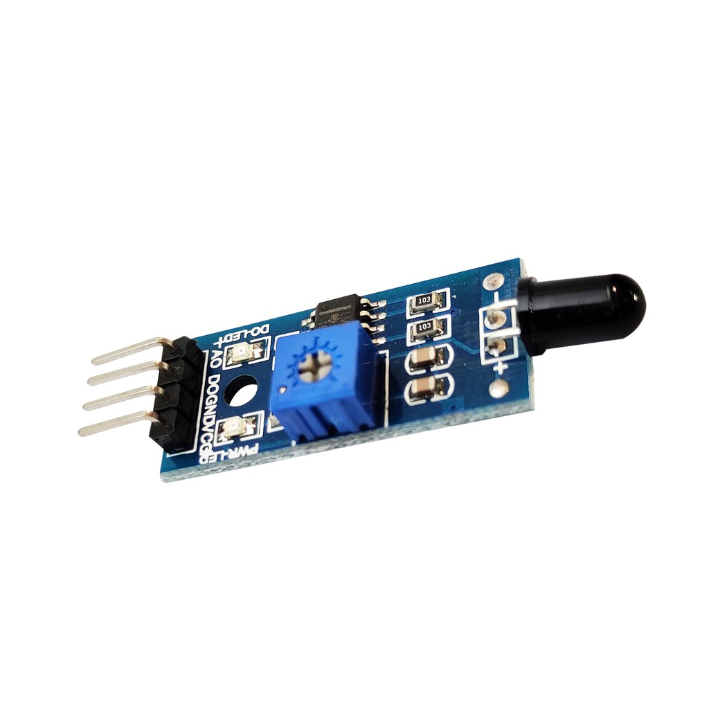 Flame Sensor Module LM393 4 Pin IR Fire Detector Detection Infrared ...