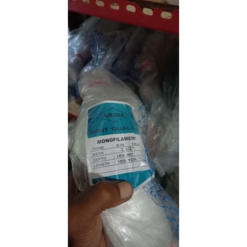 Arida fishing net 2 1/2 inch 0.15 100x100 tate | Shopee Philippines