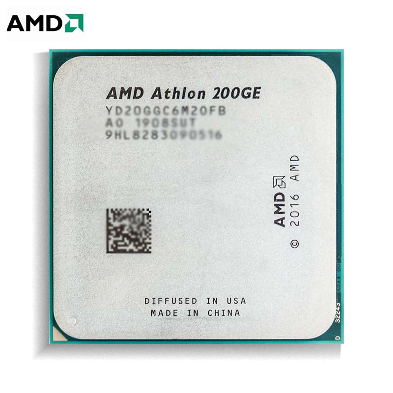 AMD Athlon 200GE 3.2GHz Dual-Core Quad-Thread CPU Processor YD200GC6M2OFB Socket AM4 | Shopee ...