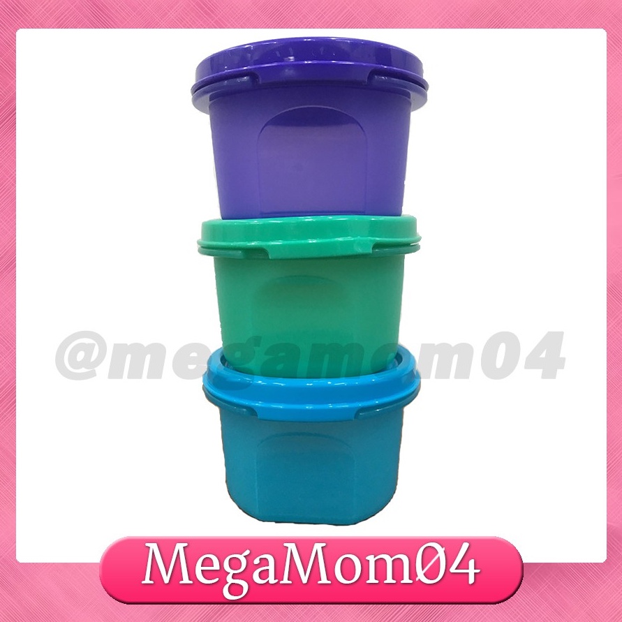 200ML Mini Size Container SS Rounds Food Storage Tupperware Air tight ...
