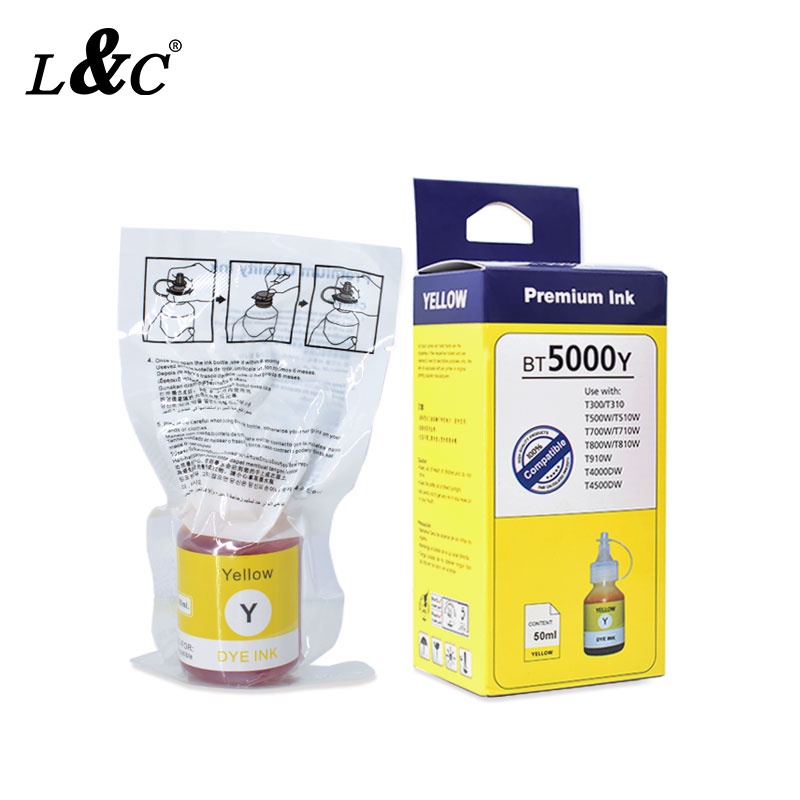 L&C BT5000 D60 Ink Refill Ink for Brother Printer Dcp-T300 T310 T500w ...
