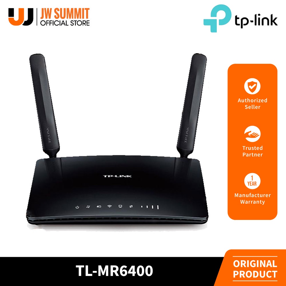 TP-Link TL-MR6400 300Mbps Wireless N 4G LTE Router | Shopee Philippines
