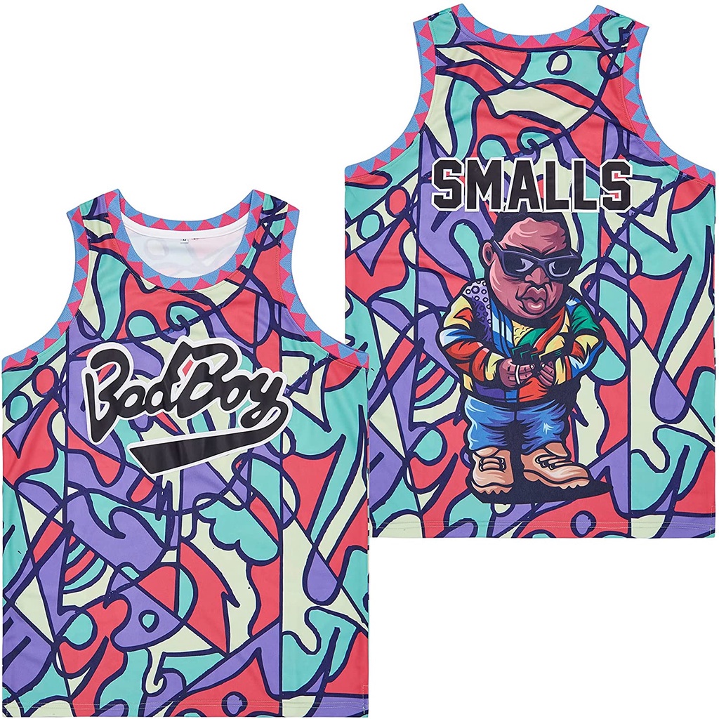 PBA Jersey Bad Boy 72 Biggie Smalls Jersey 90S Hip Hop Basketball ...