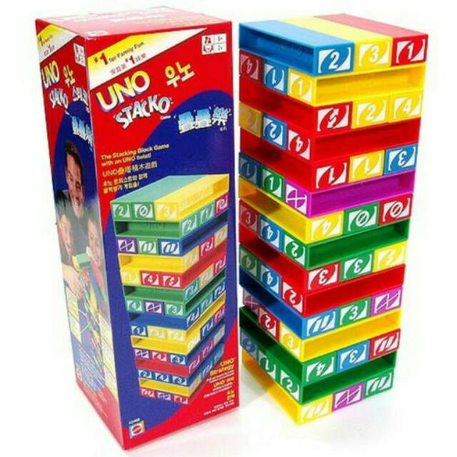 Joy Mart Uno Stacko Building Blocks Educational Game Educational Toy ...