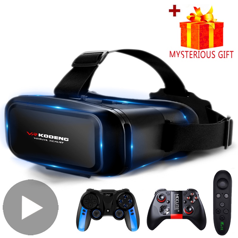 3D VR Headset Virtual Reality Smart Glasses Helmet for Smartphones ...