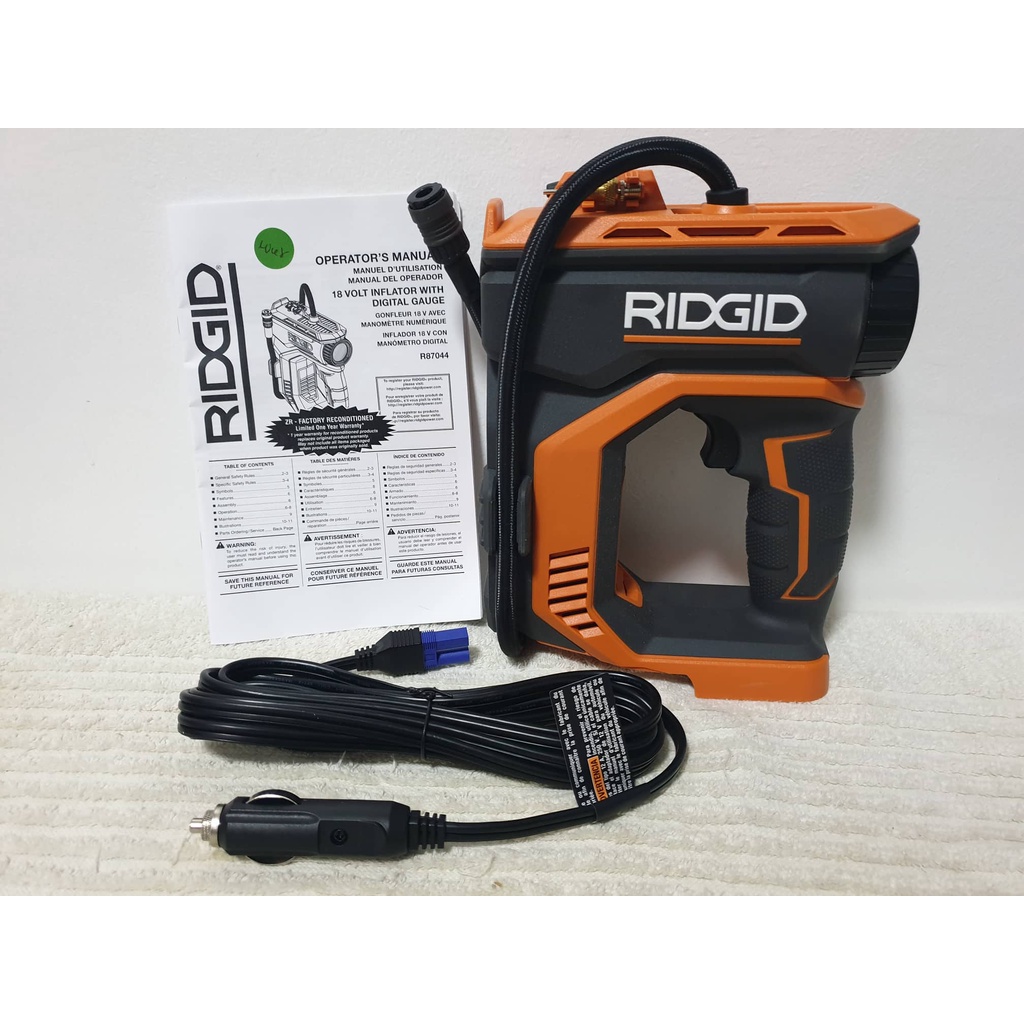 RIDGID 18 Volt Digital Inflator FACTORY RECONDITIONED | Shopee Philippines