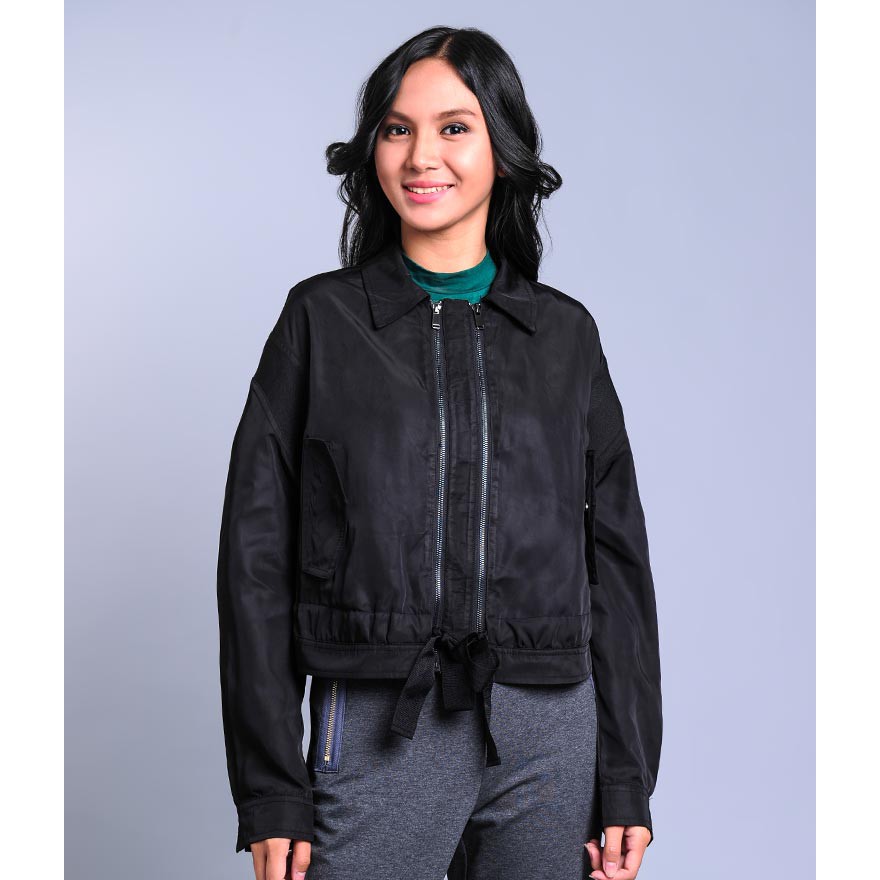 BENCH/ Cropped Jacket - Black | Shopee Philippines