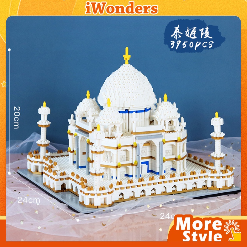 Taj Mahal Nano Building Blocks Lego Saint Basil's Cathedral Burj ...