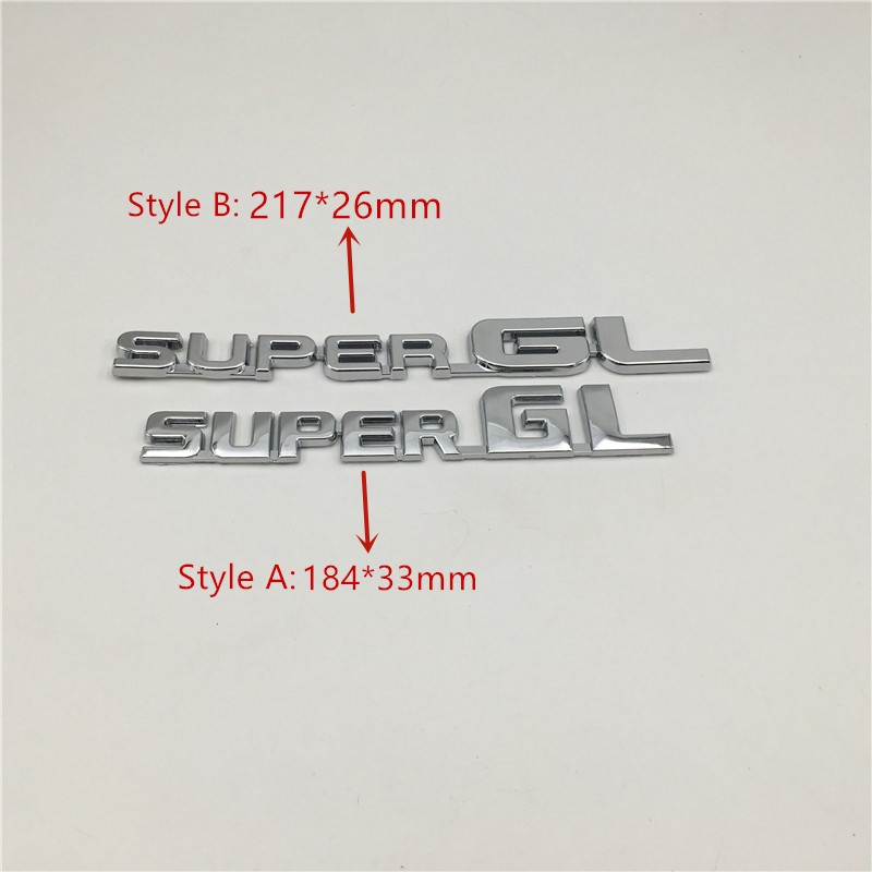 For Toyota Hiace Super Gl 3D Chrome Car Badge Emblem Sticker Decal ...