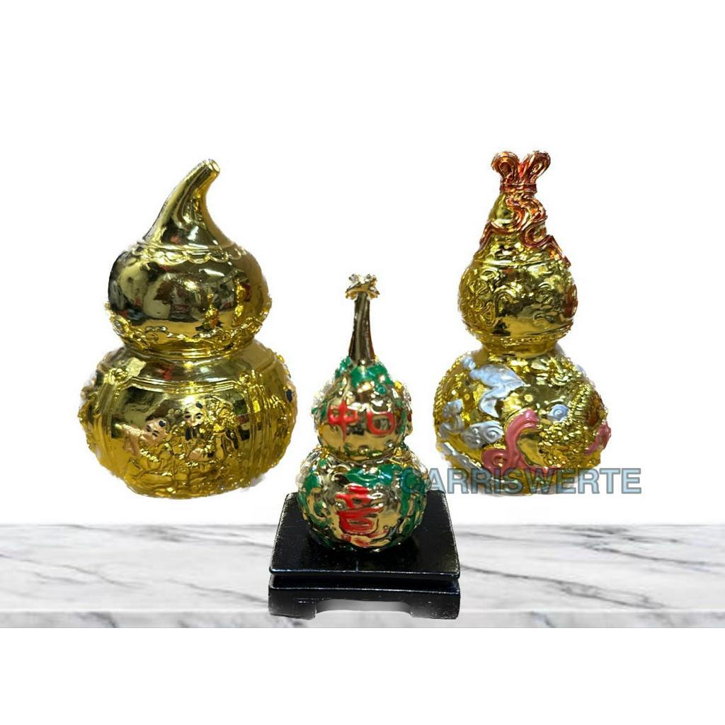 CARRISWERTE Gold Plated Wulou Gourd Lucky Charm Symbol of Abundance ...