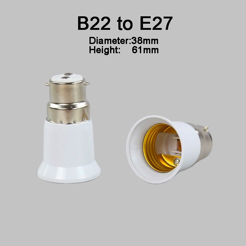 E12 E14 E17 E27 E40 B22 GU5.3 MR16 GU10 G4 G9 G24 Base Socket Conversion Adaptor For Light Lamp ...