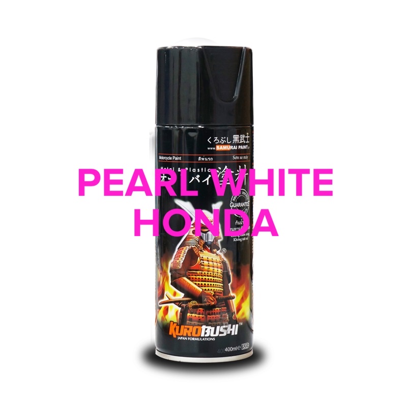 SAMURAI SPRAY PAINT PEARL WHITE HONDA | Shopee Philippines
