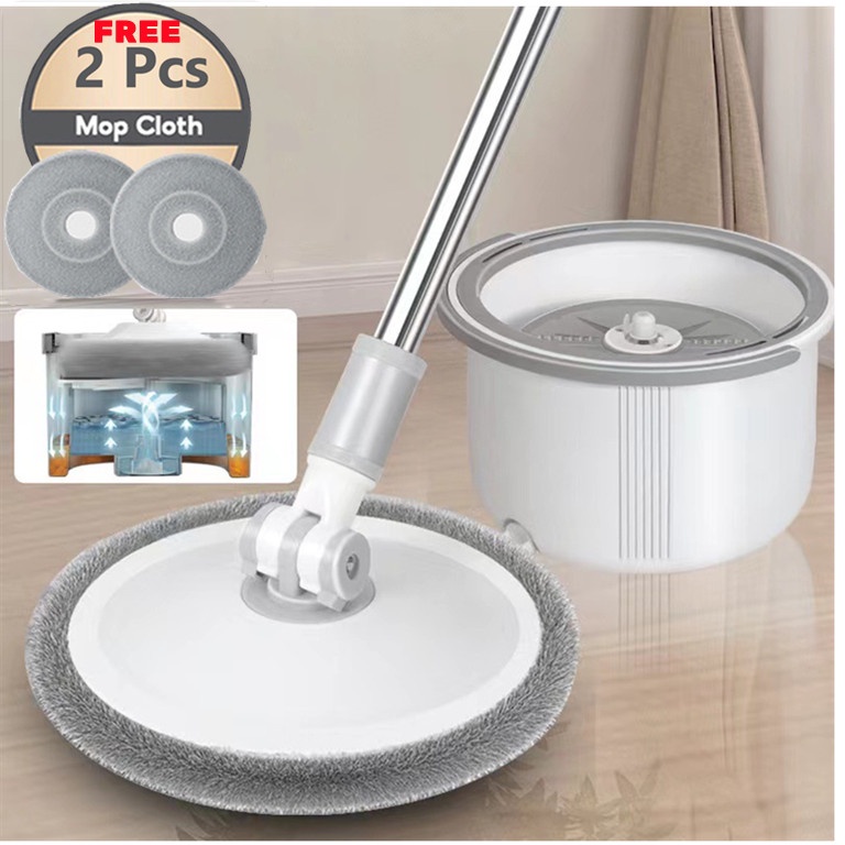 Magic Spin Mop With Spinner and Squeezer Mop For Floor Bucket Tornado ...