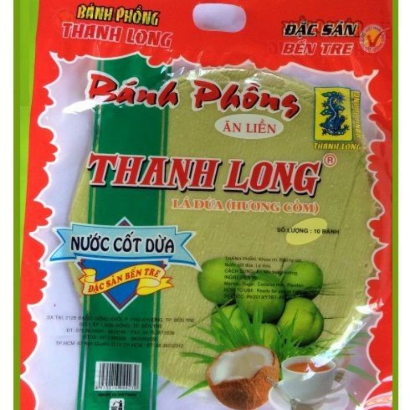 Package of 10 NHON HOANG BRAND milk rice paper 400 GR (WITH 2 TYPES OF ...