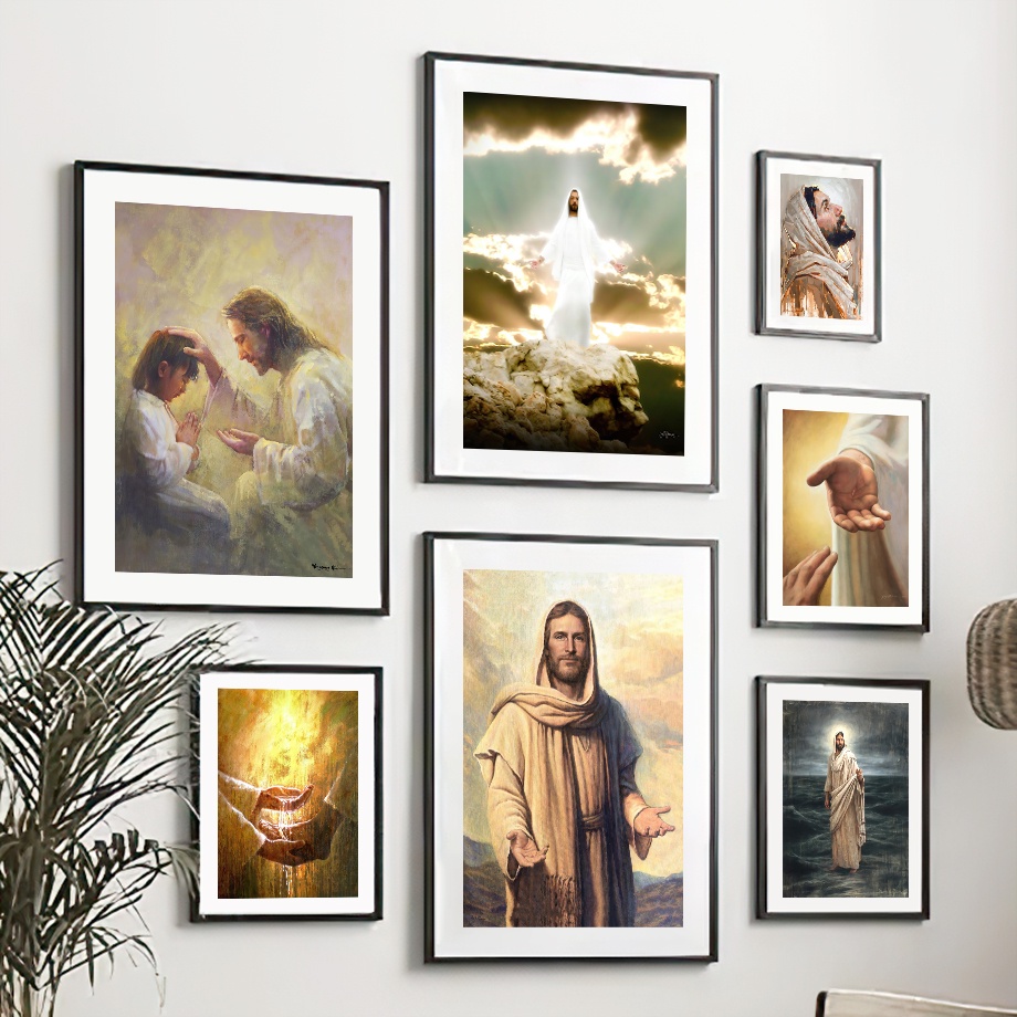 Holy Light Leader Christ Jesus Wall Art Canvas Painting Posters Prints ...