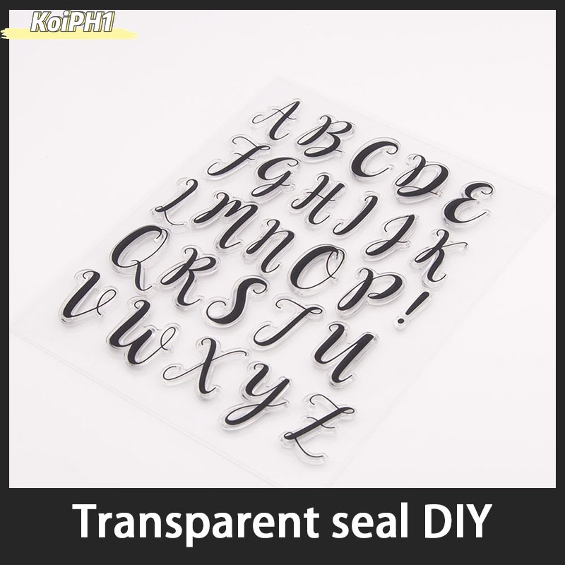 Alphabet Letter Cake Stamp Tool Calligraphy Handwriting Embosser Stamp ...