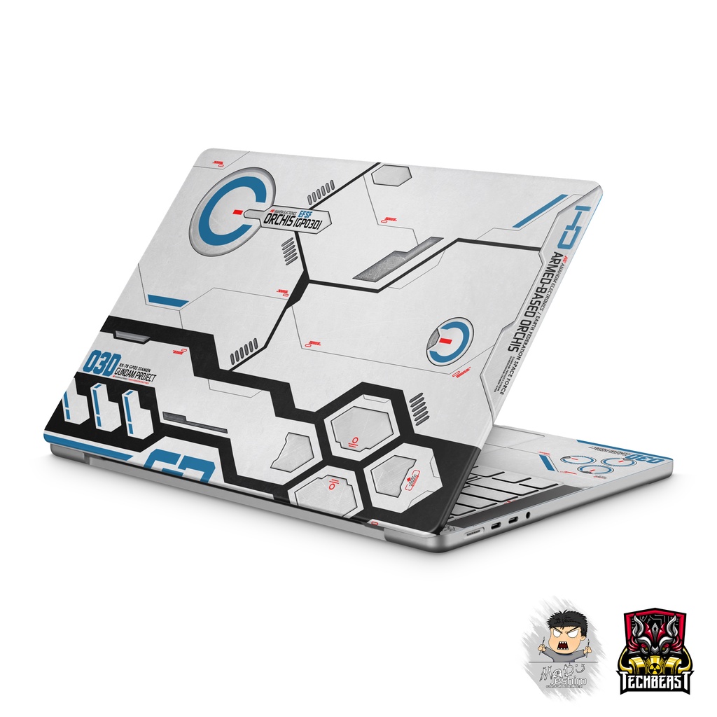 3M Gundam Laptop Skin Vinyl Wrap Techbeast ( MESSAGE YOUR LAPTOP MODEL ...