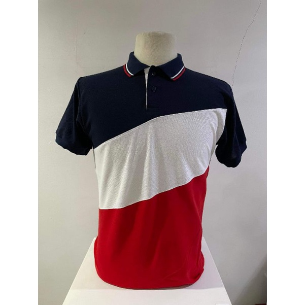 Unisex Tricolor Polo Shirt | Shopee Philippines