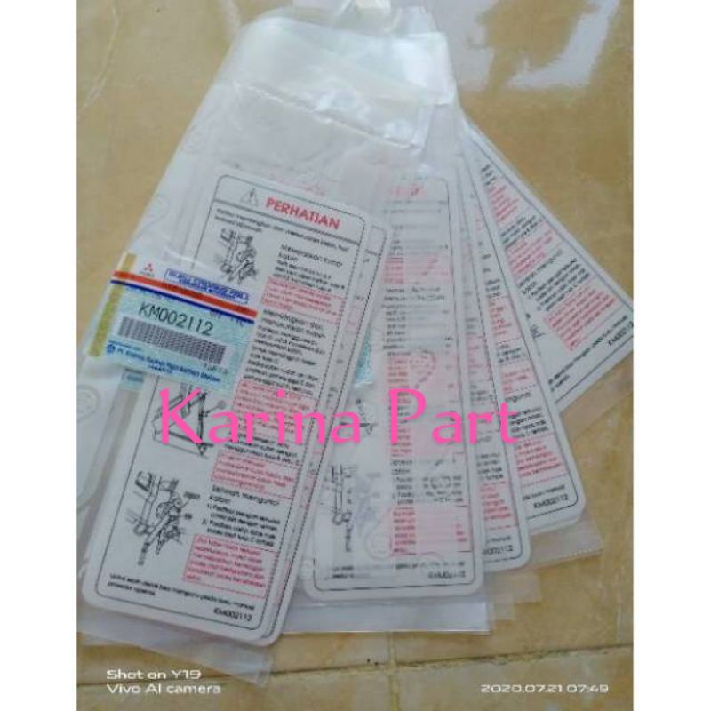 Tipping sticker Open Cabin Canter Original Mitsubishi KM002112 | Shopee ...