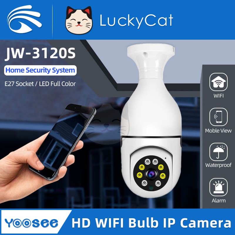 YOOSEE JW-3120S HD 1080P Smart WIFI E27 Camera Bulb IP Camera Indoor ...