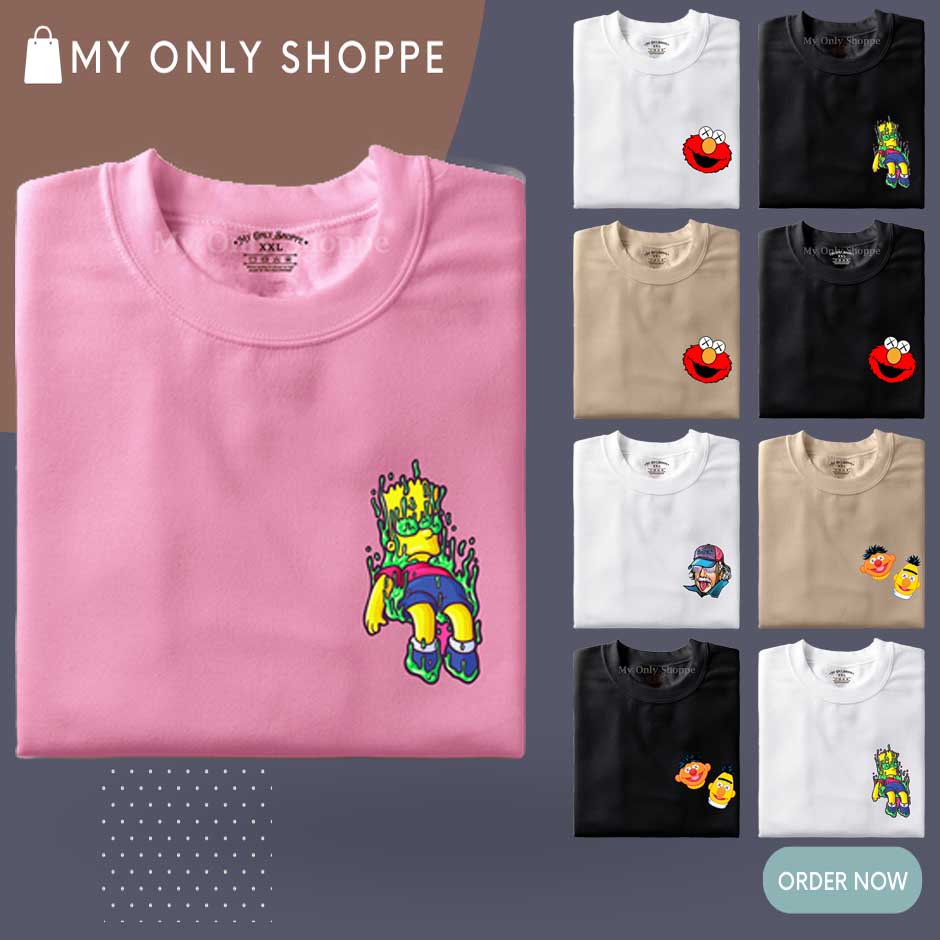 Bert and Ernie Einstein Elmo Tshirt Bart Tee Minimalist Pop up Culture ...