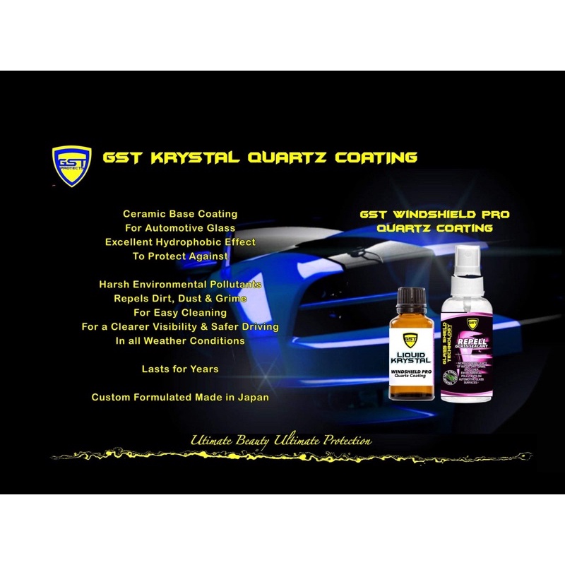 GST Windshield Pro Quartz Coating | Shopee Philippines