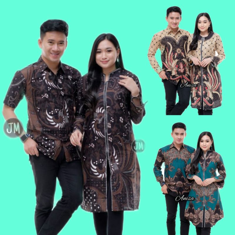 Couple Batik | Premium Couple Batik Shirt | Modern Couple Batik | Batik ...